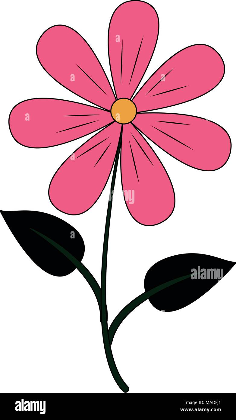 Beautiful flower cartoon Stock Vector Image & Art - Alamy