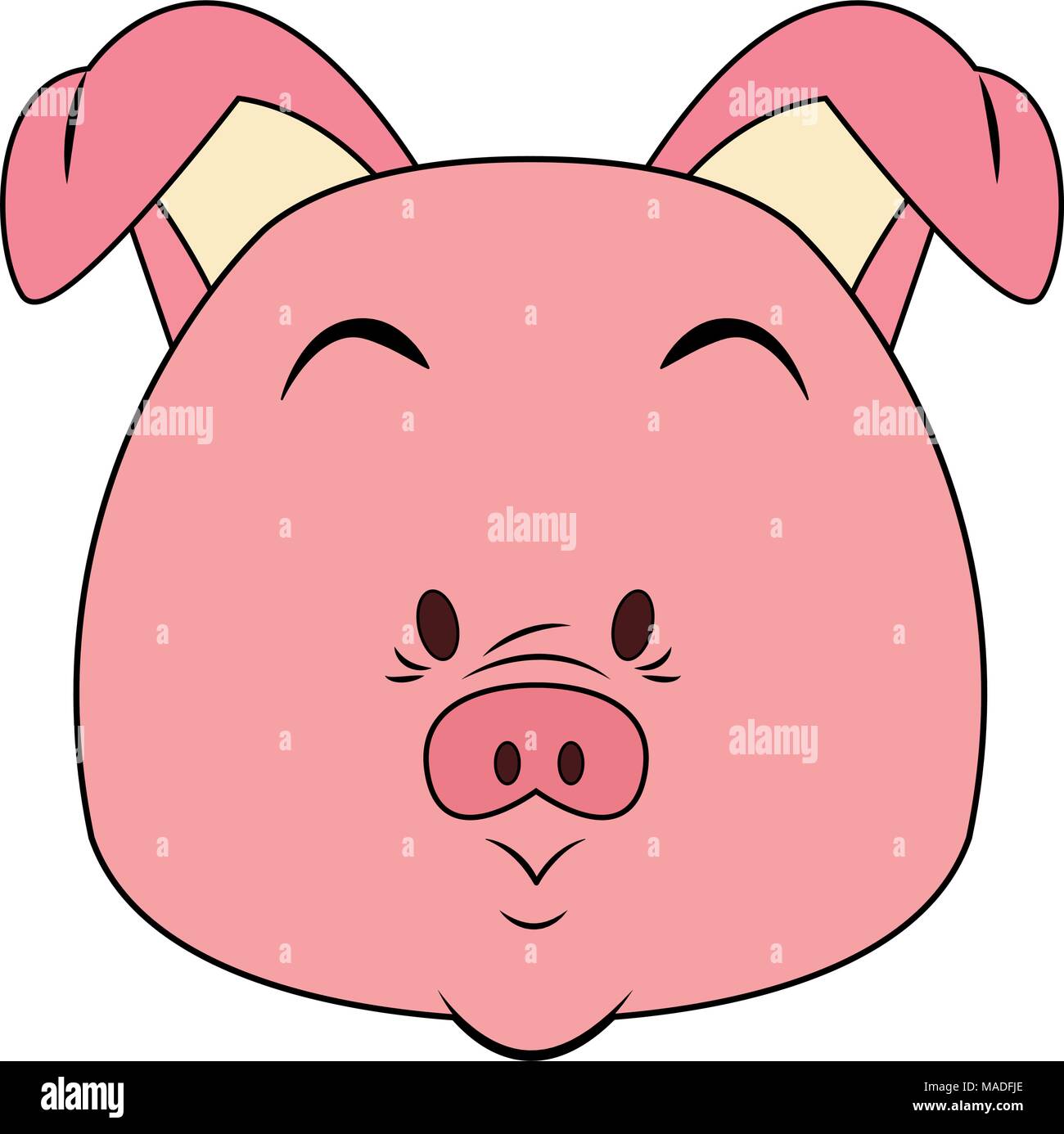 Funny pig cartoon Stock Vector Image & Art - Alamy