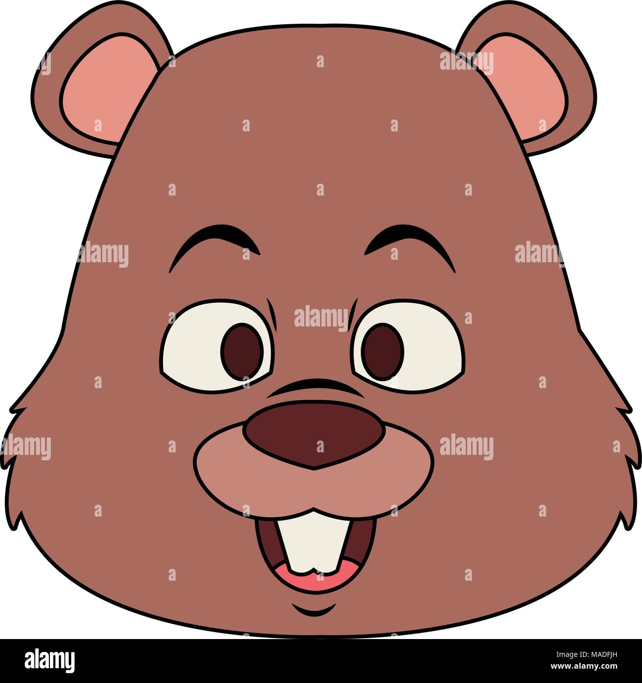 Cute beaver cartoon Stock Vector Image & Art - Alamy
