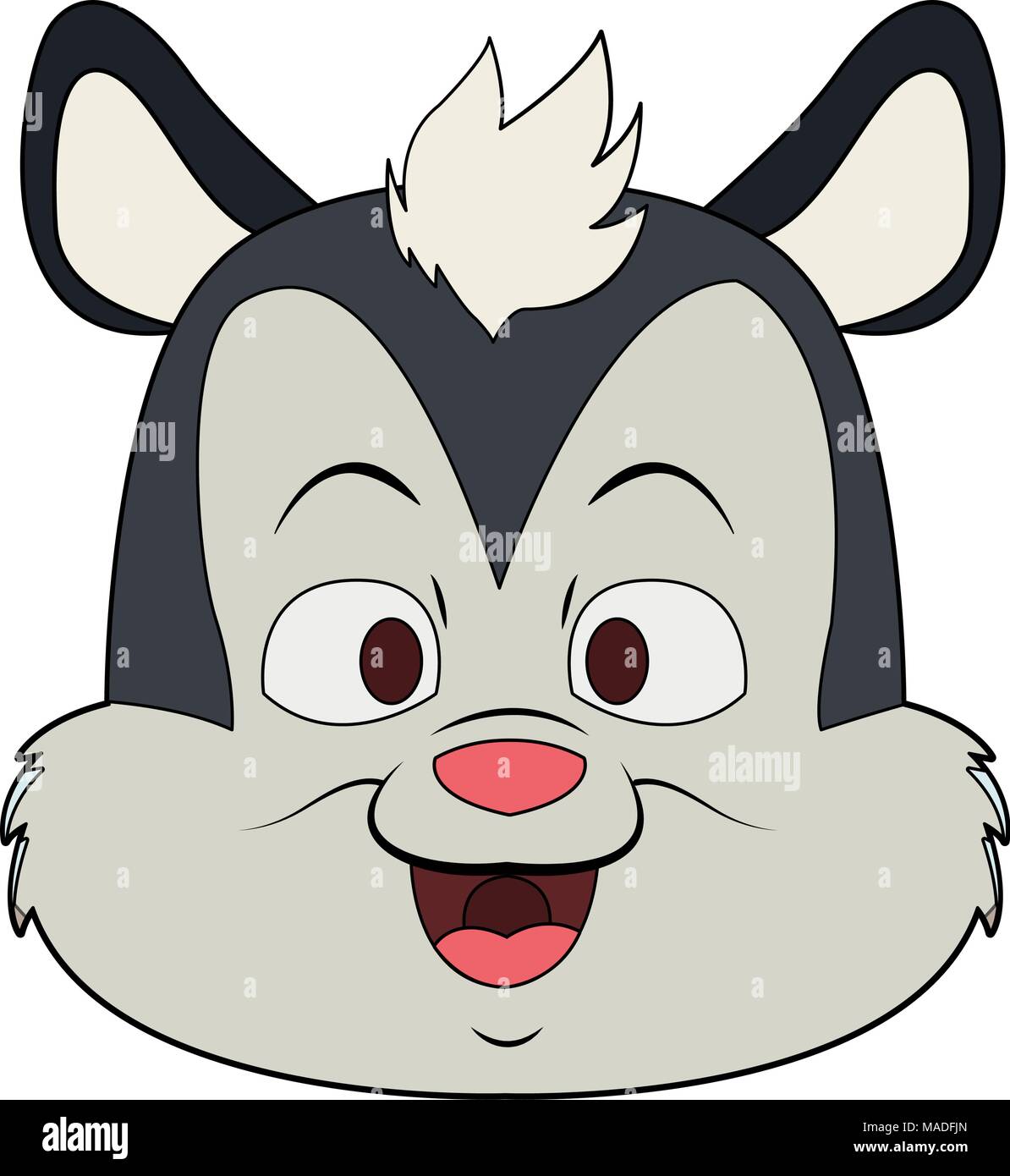 Cute skunk cartoon Stock Vector Image & Art - Alamy