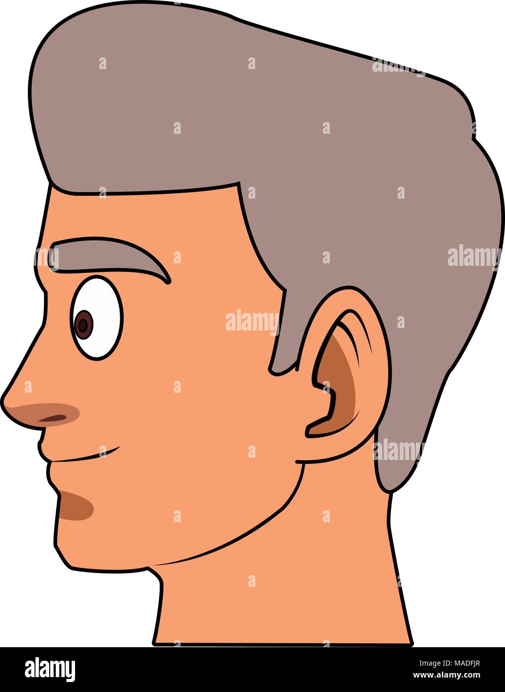 Man head cartoon Stock Vector Image & Art - Alamy
