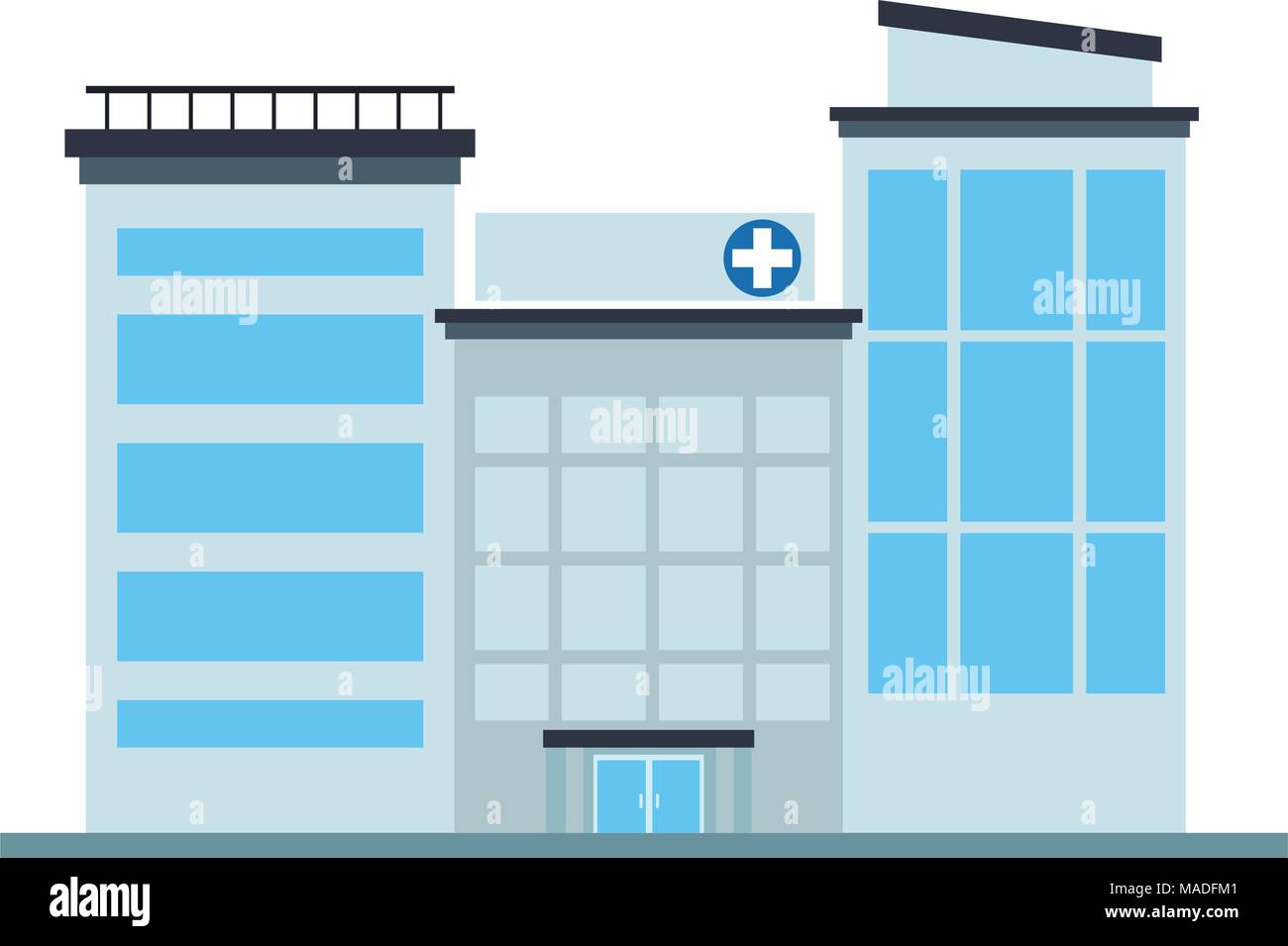 Hospital building isolated Stock Vector Image & Art - Alamy