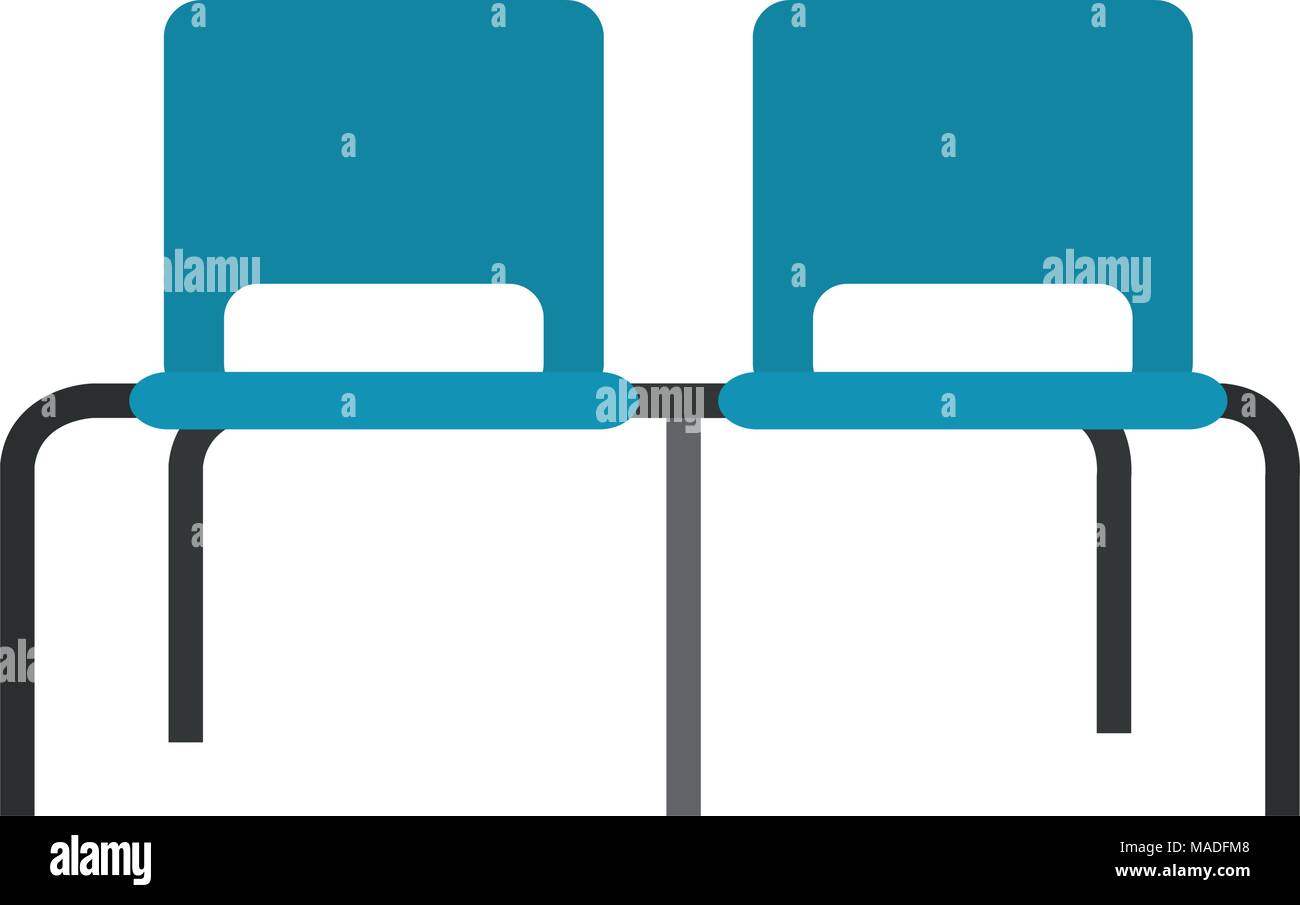 Empty waiting room chairs Stock Vector Images - Alamy