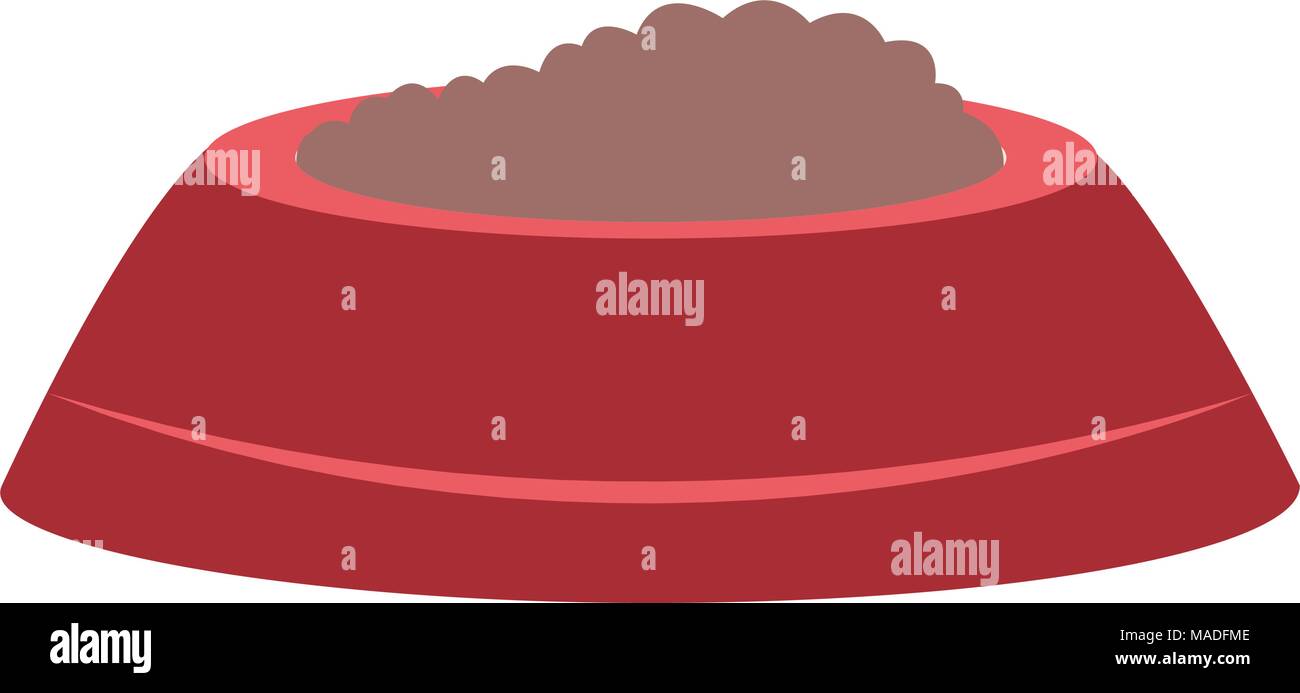 Dog food on bowl Stock Vector Images - Alamy