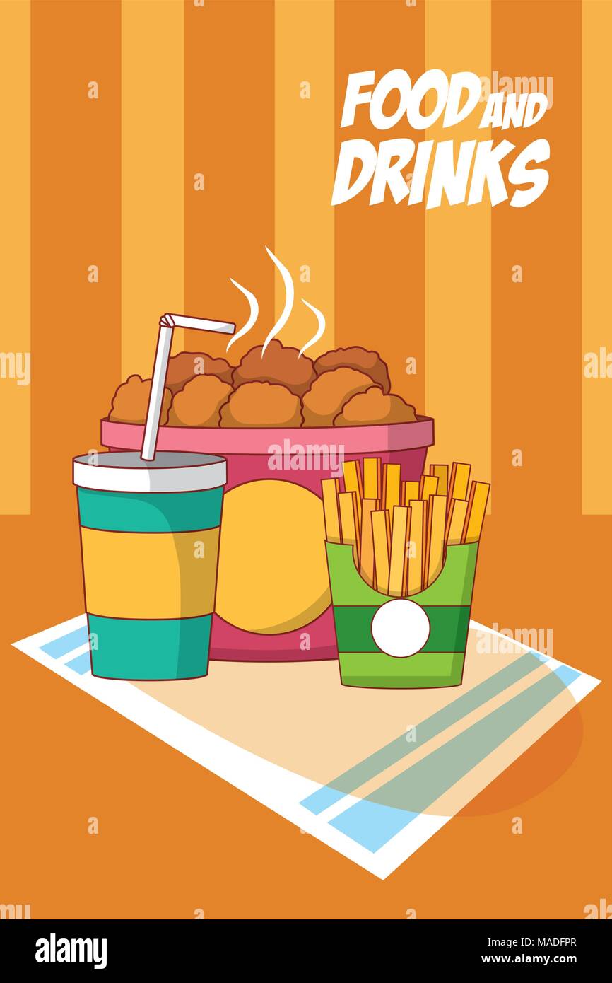 Nuggets in combo vector illustration graphic design Stock Vector Image ...