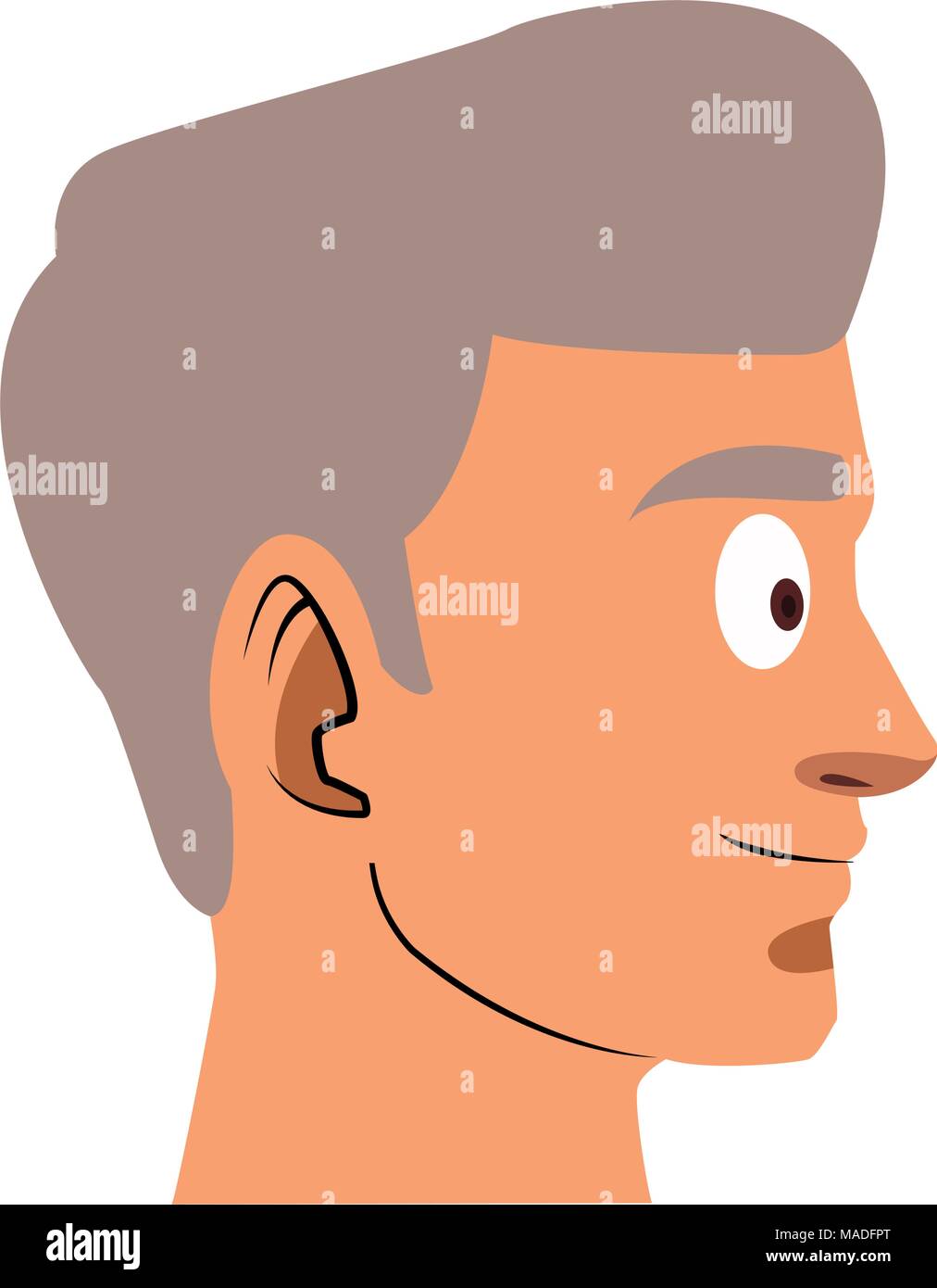 Man head cartoon Stock Vector Image & Art - Alamy