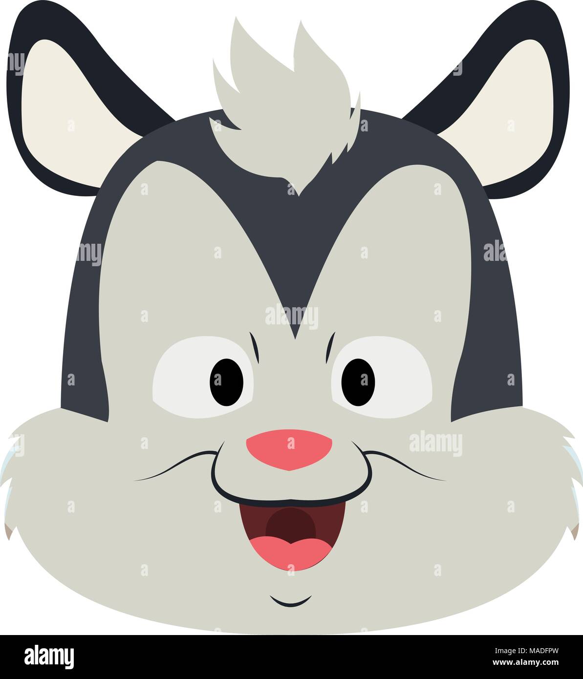 Cute skunk cartoon Stock Vector Image & Art - Alamy