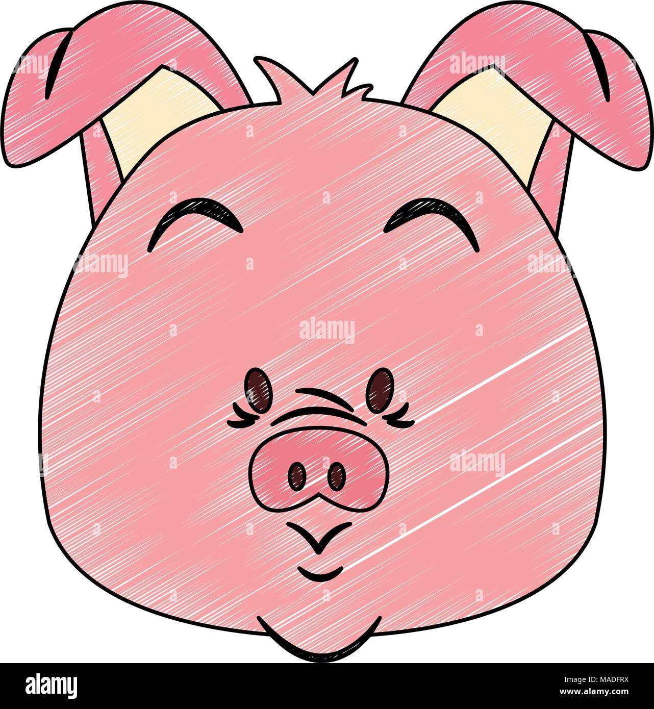 Funny pig cartoon Stock Vector Image & Art - Alamy