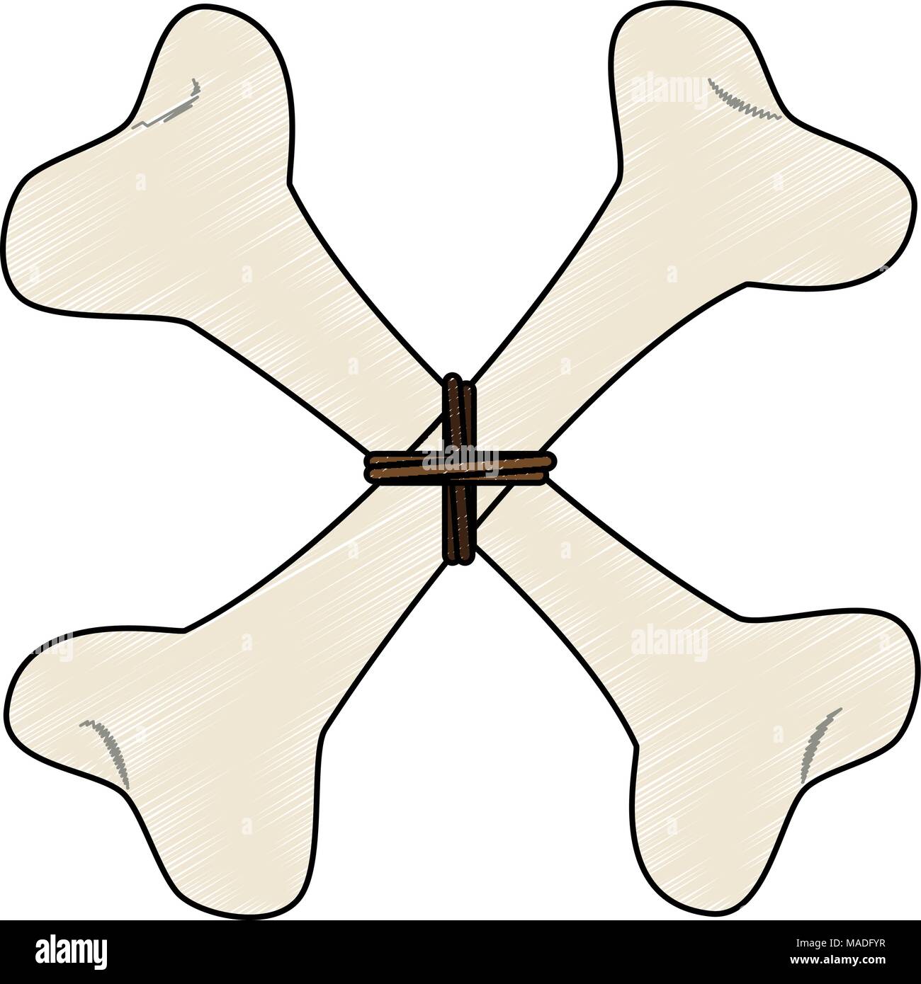 Bones crossed cartoon Stock Vector Image & Art - Alamy