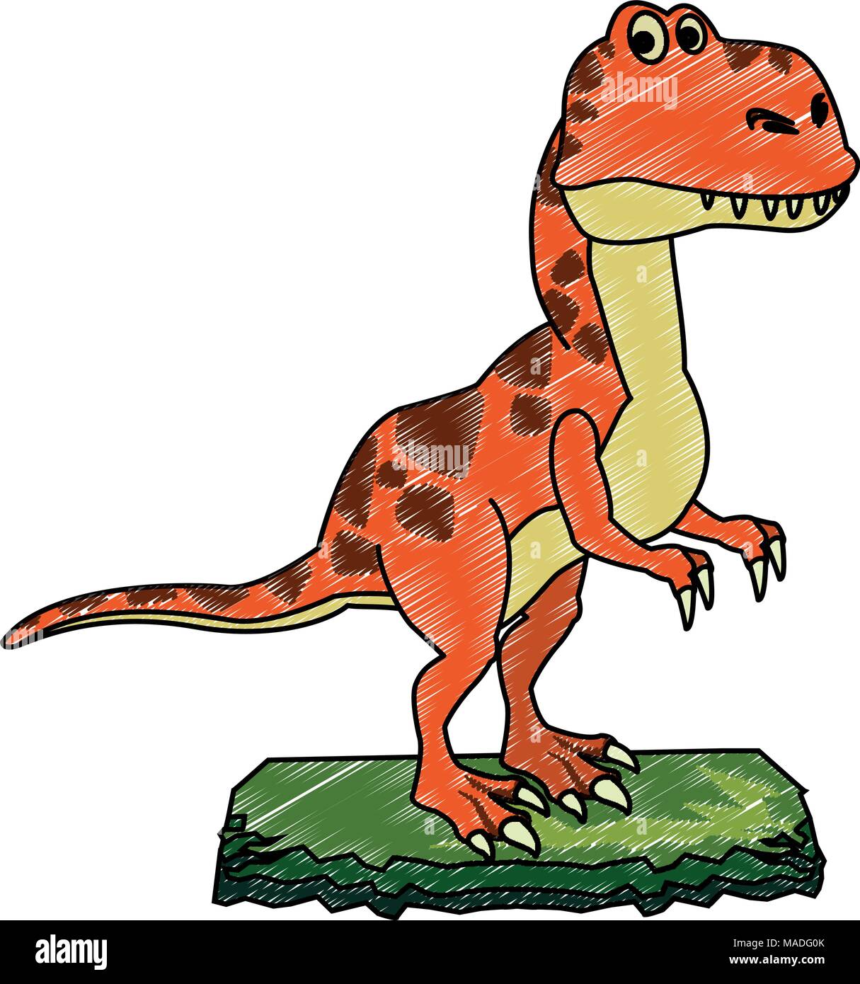 T rex cartoon Stock Vector Image & Art - Alamy