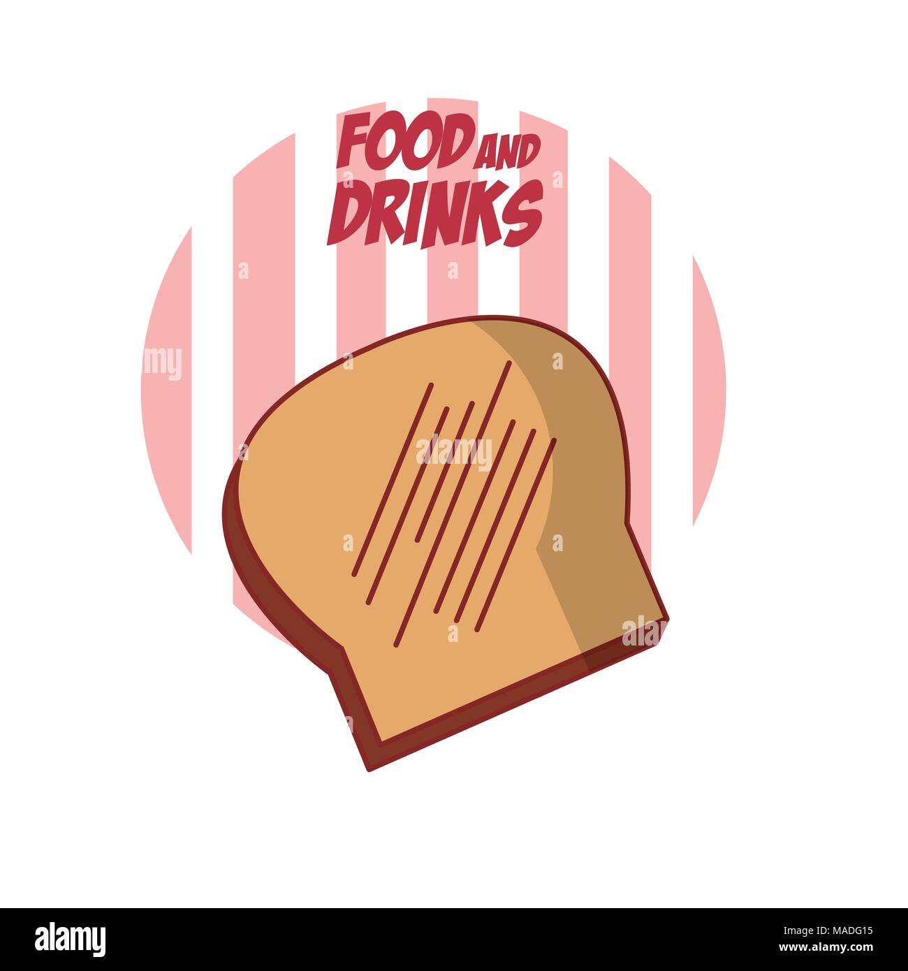 Slice of bread vector illustration graphic design Stock Vector Image ...