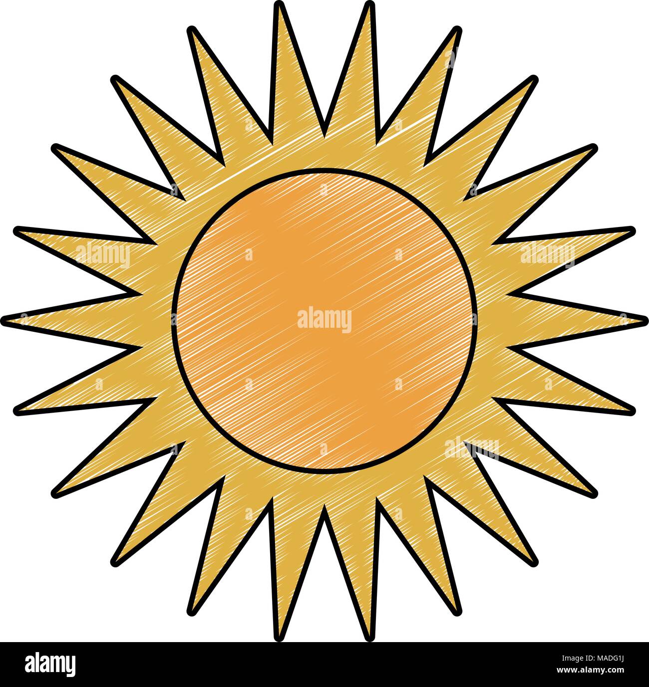 Sun cartoon isolated Stock Vector Image & Art - Alamy