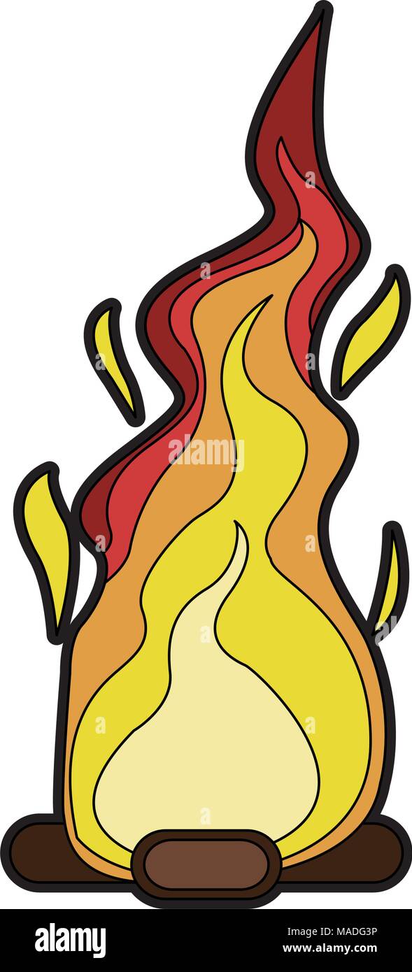 Bonfire cartoon isolated Stock Vector Image & Art - Alamy