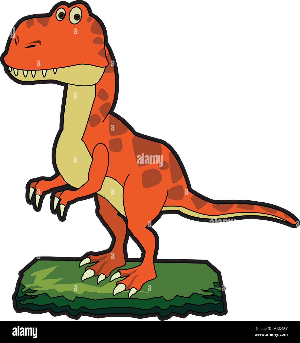 T rex cartoon Stock Vector Image & Art - Alamy