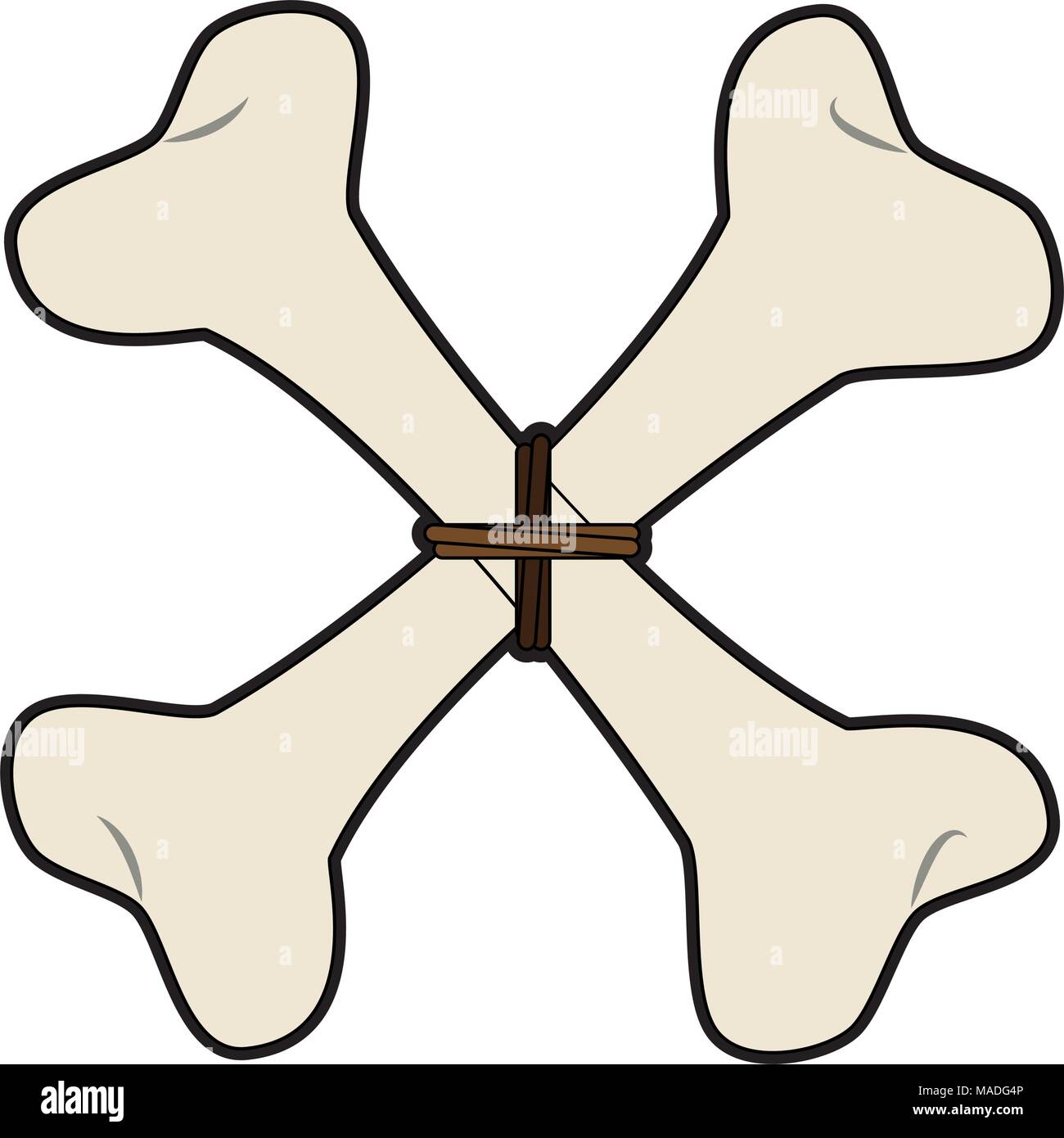 Bones crossed cartoon Stock Vector Image & Art - Alamy