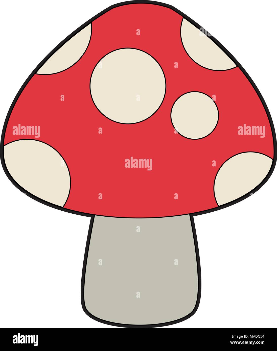 Cute fungus cartoon Stock Vector Image & Art - Alamy