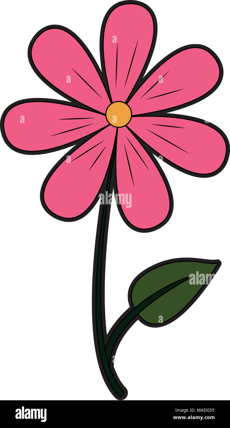 Beautiful flower cartoon Stock Vector Image & Art - Alamy