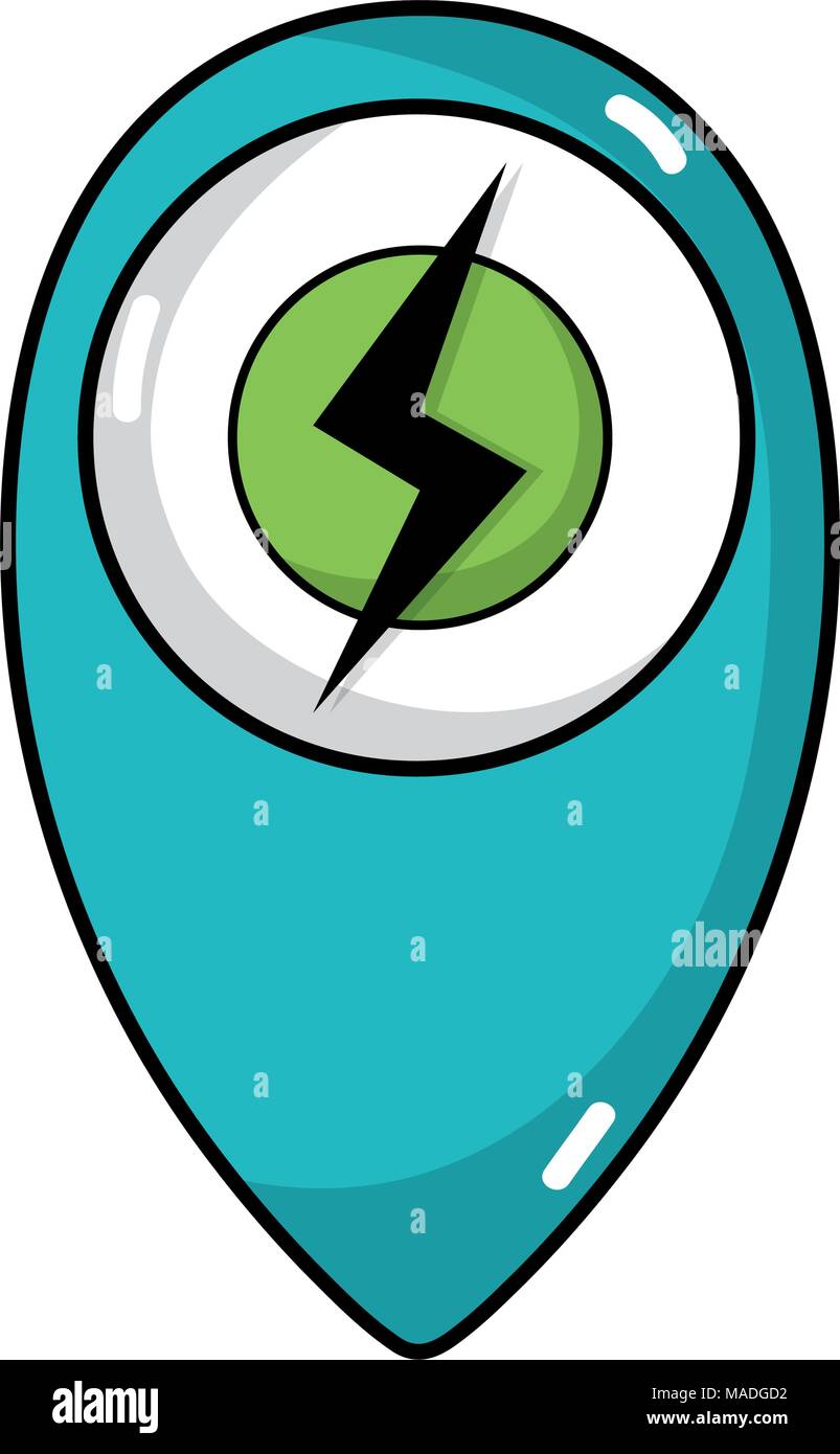 power hazard energy symbol to ecology conservation vector illustration ...