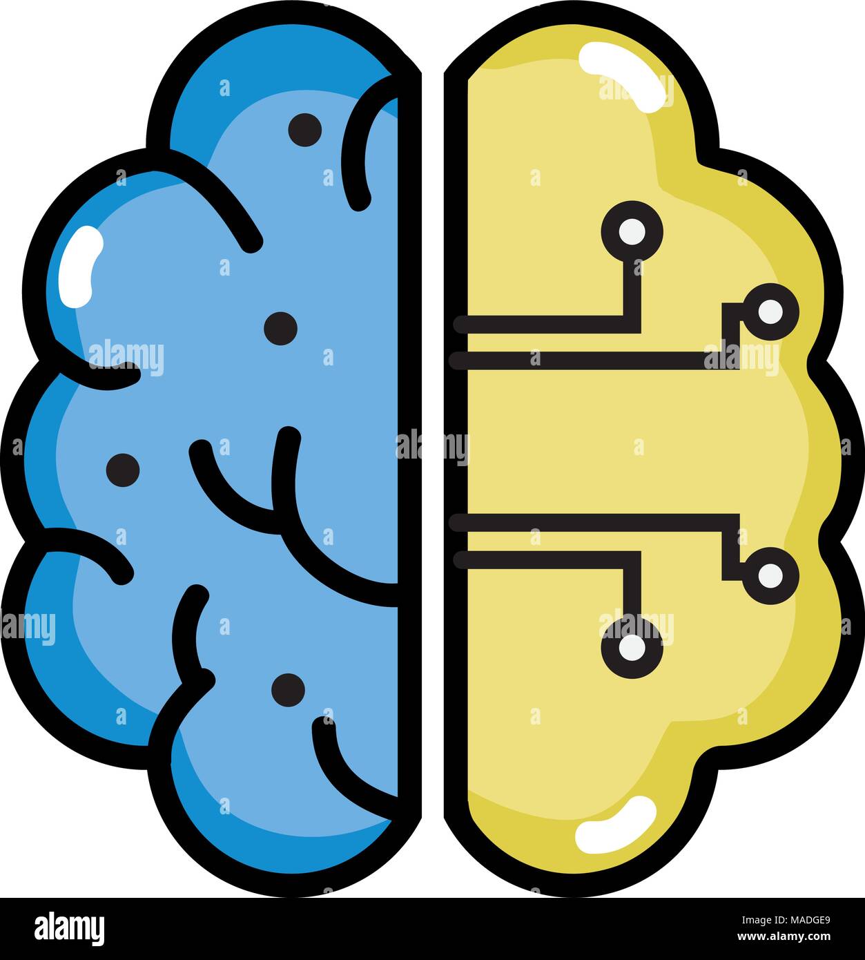 Intelligent Brain Clipart Vector