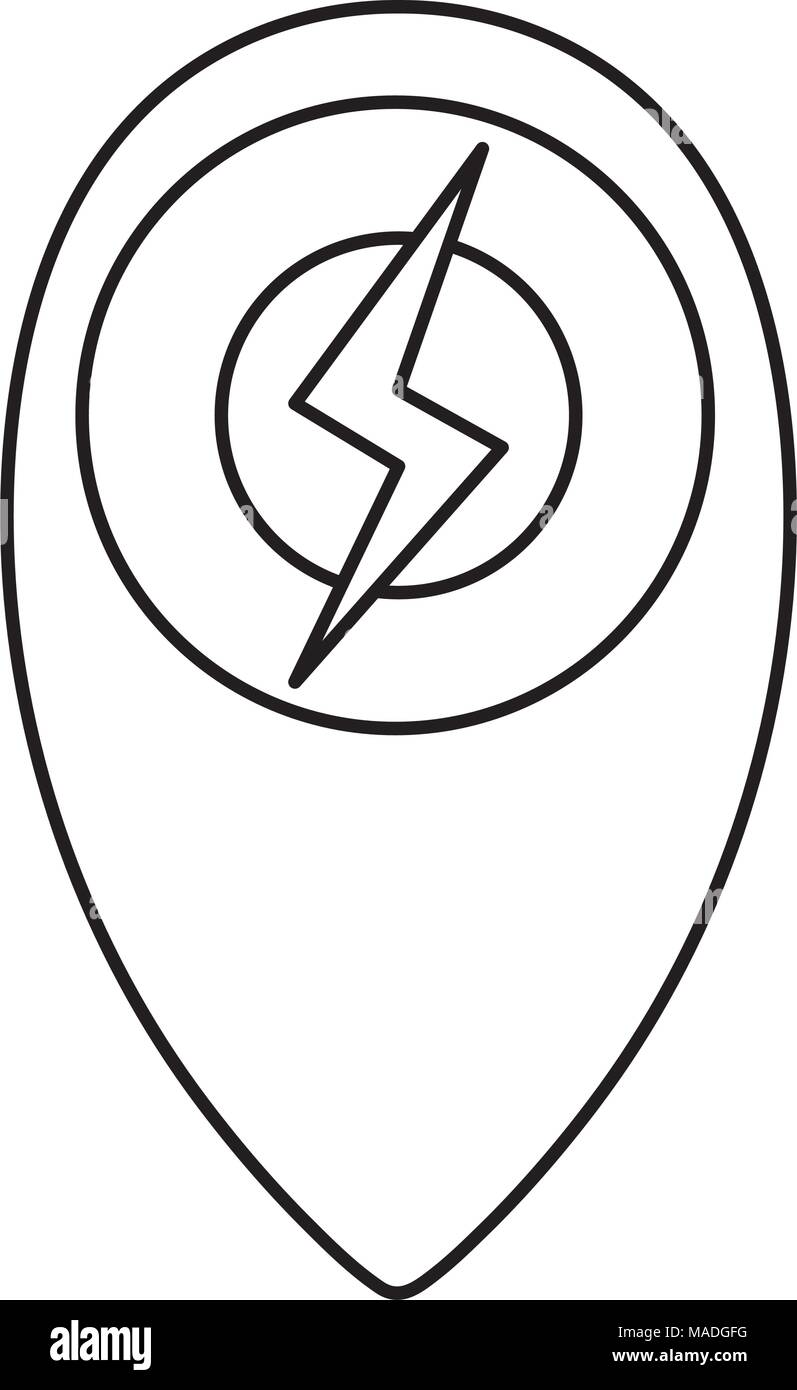 line power hazard energy symbol to ecology conservation vector ...