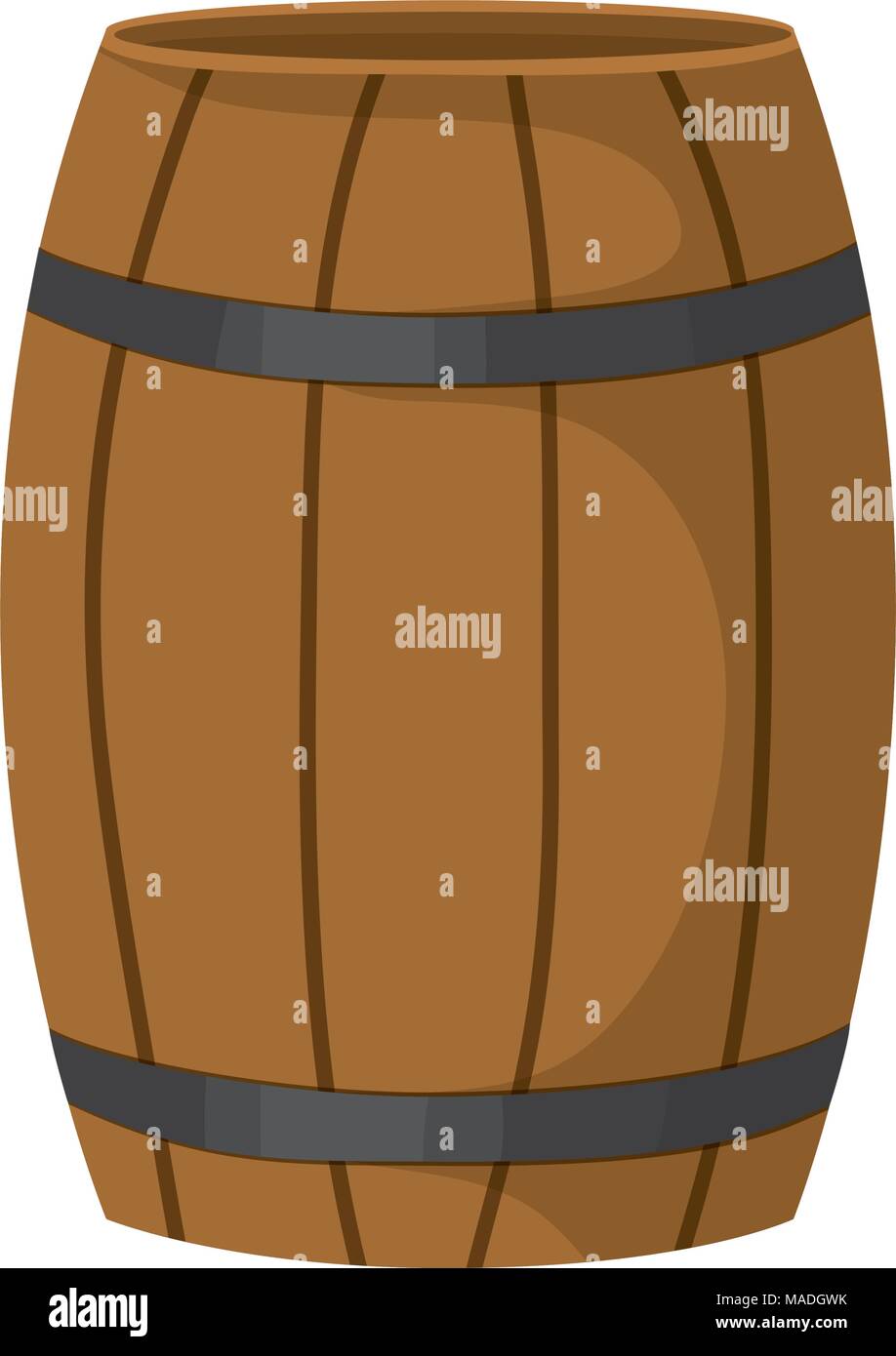 wood barrel object style design vector illustration Stock Vector Image ...