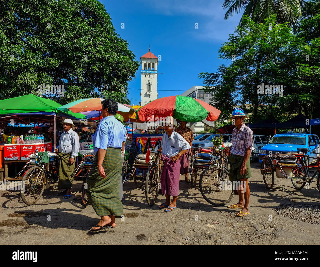 Rangoon rickshaw driver hi-res stock photography and images - Alamy