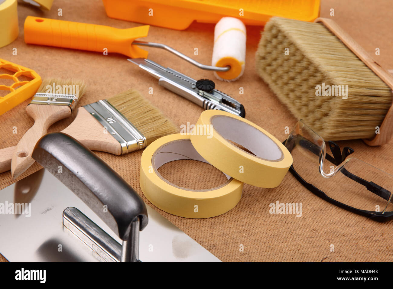 Use of tape in painting hi-res stock photography and images - Alamy