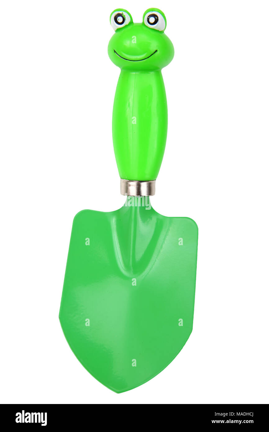 Spade made in the real pattern and designed for children's play Stock ...