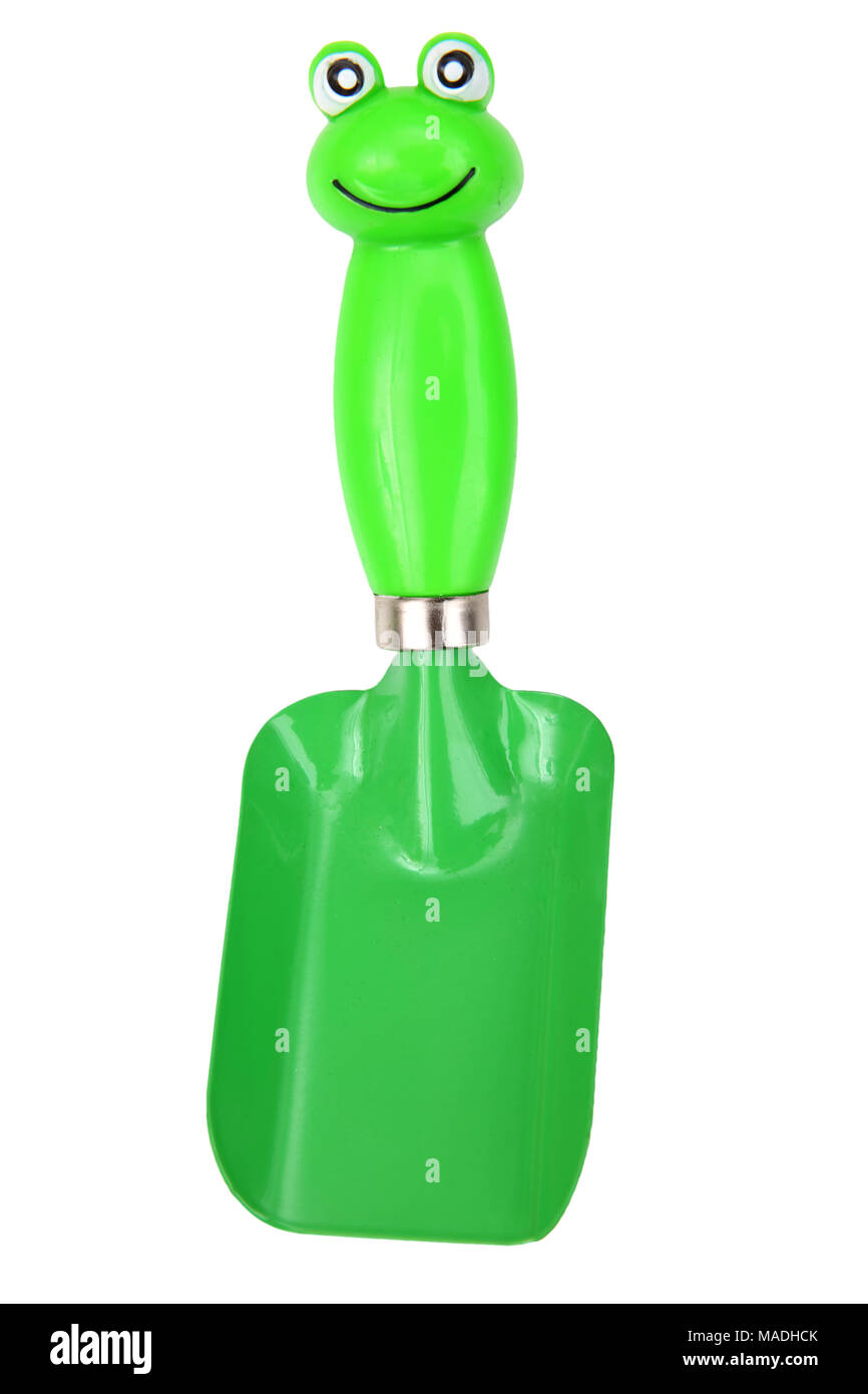 Spade made in the real pattern and designed for children's play Stock ...