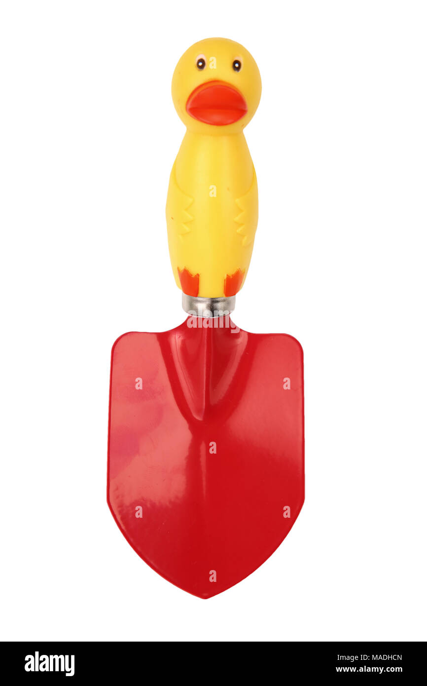 Spade made in the real pattern and designed for children's play Stock ...