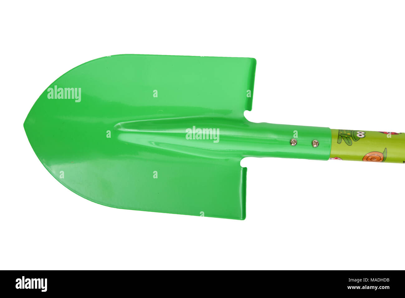 Spade made in the real pattern and designed for children's play Stock ...