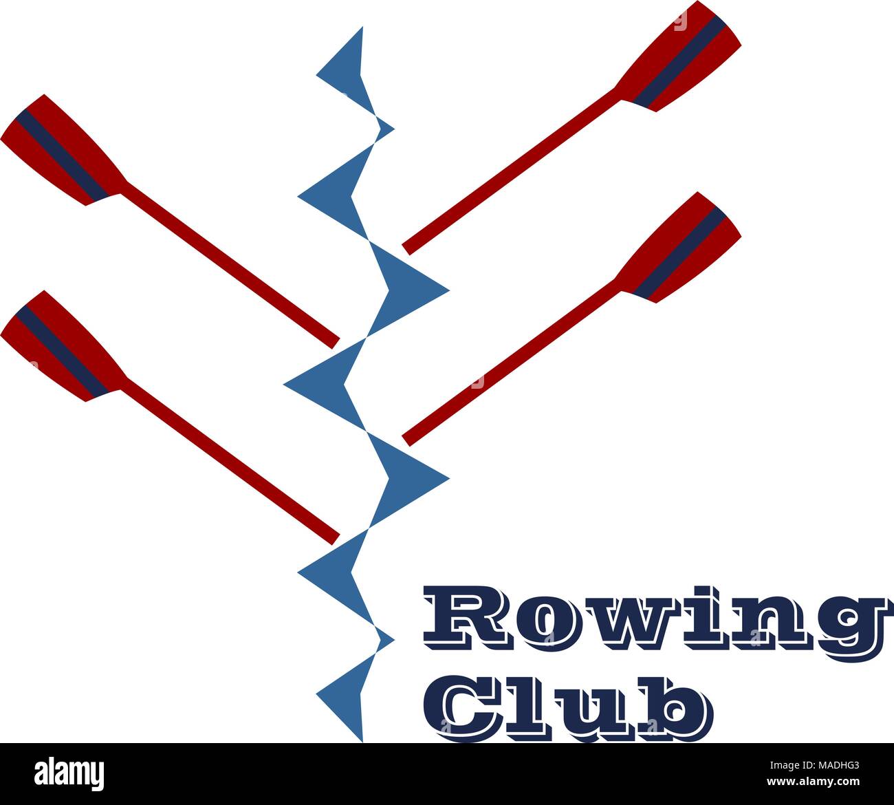 Vector logo for rowing club Stock Vector Image & Art - Alamy