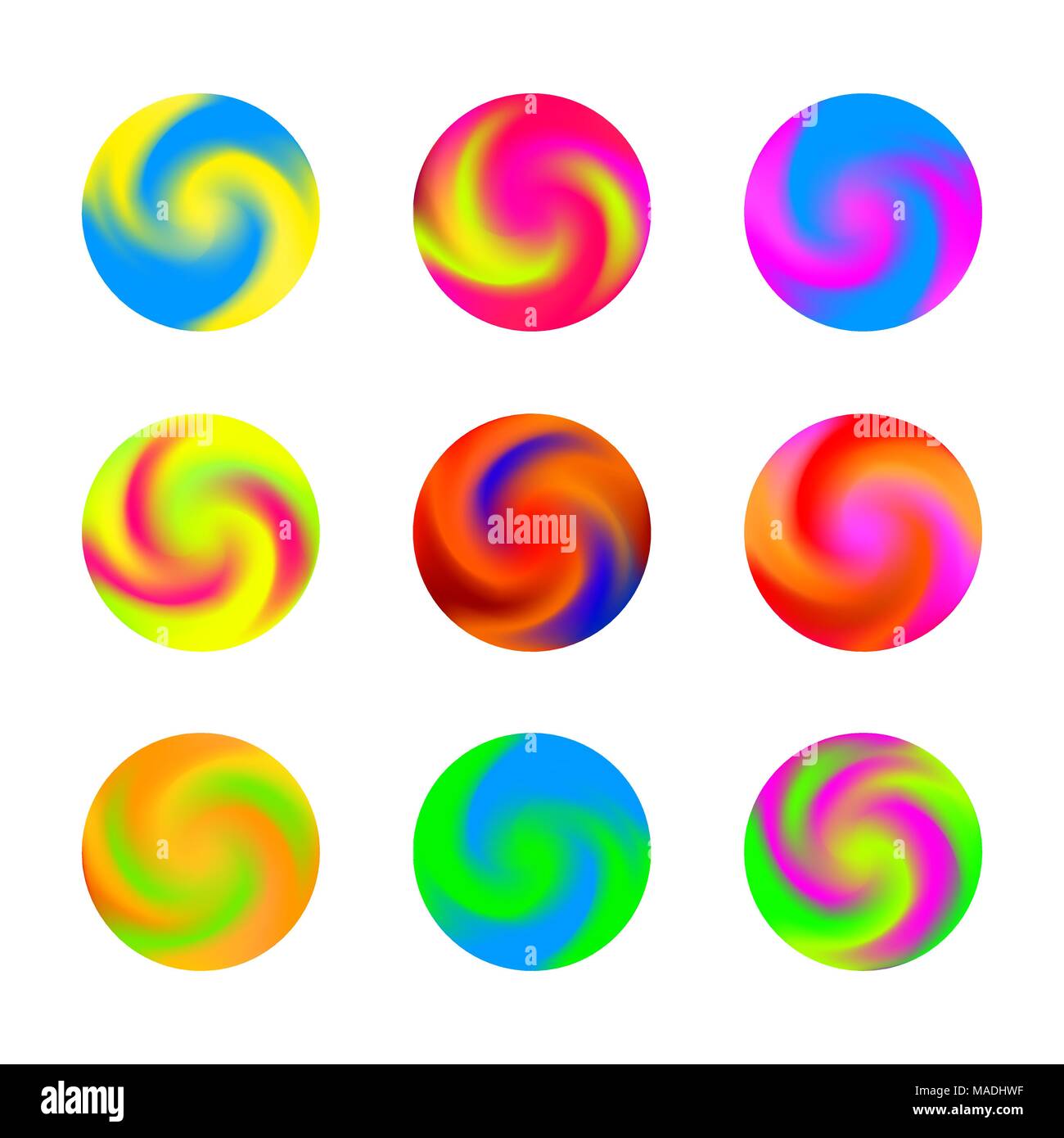 Abstract liquid twisted 3d colorful Stock Vector Images - Alamy