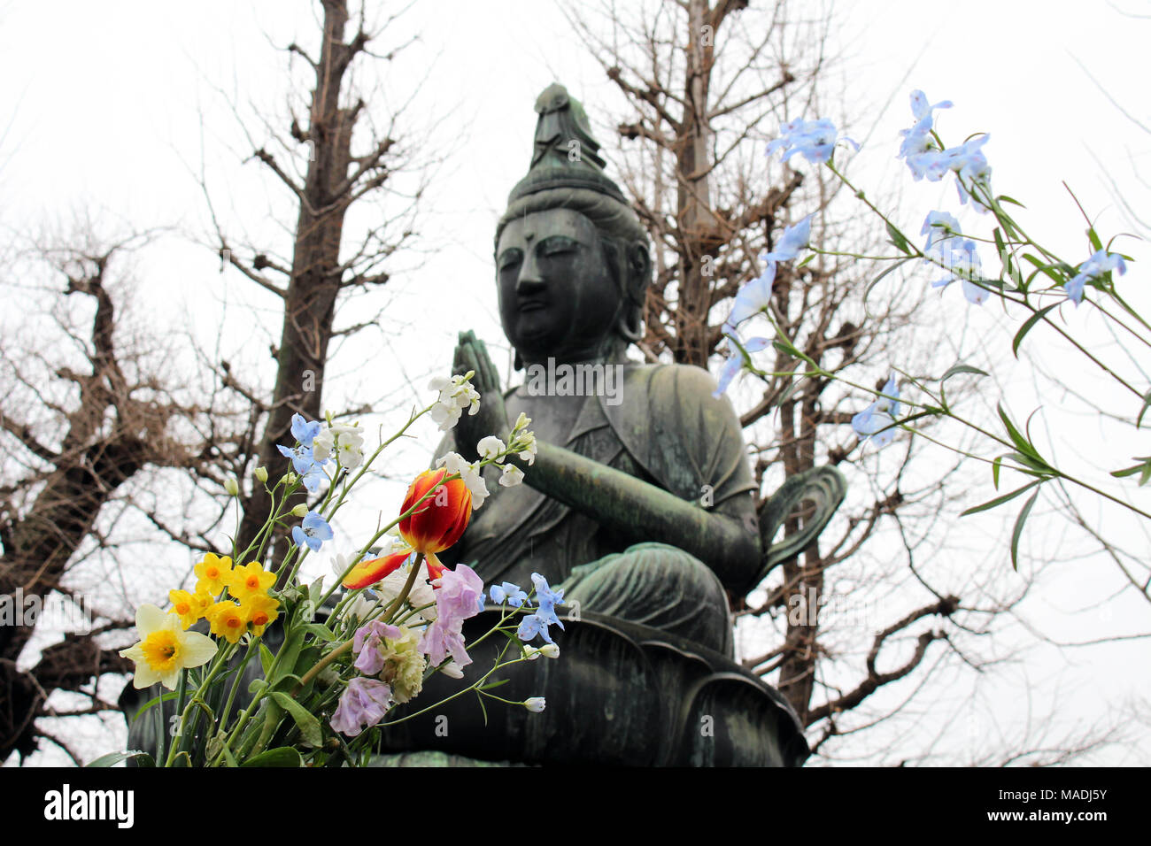 The Buddha statue around Sensoji Temple in Asakusa, the most famous ...