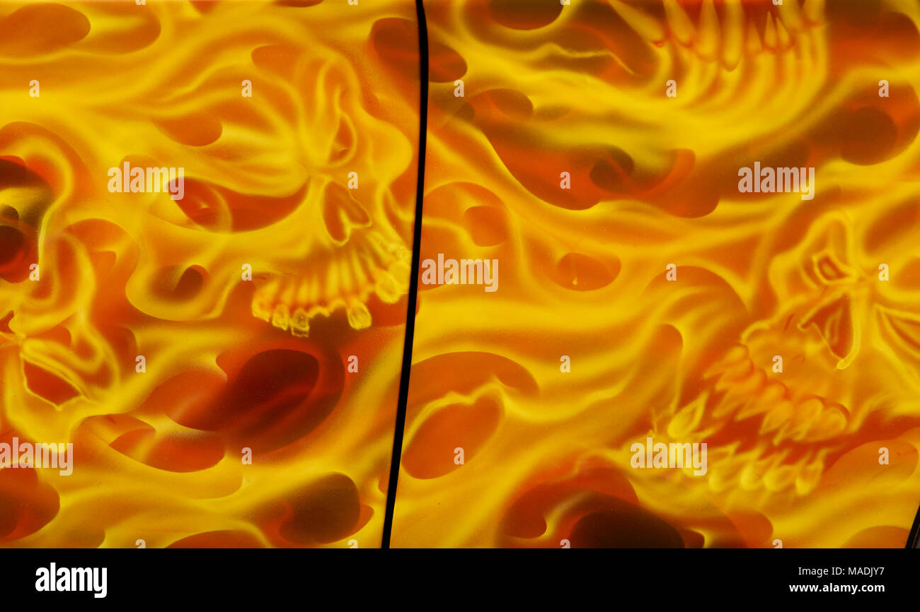 demon paint job on a 1980s holden statesman Stock Photo - Alamy