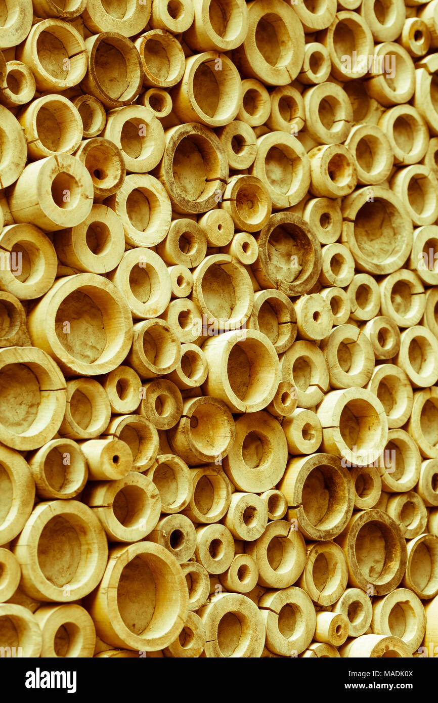 Circle bamboo wall Stock Photo - Alamy