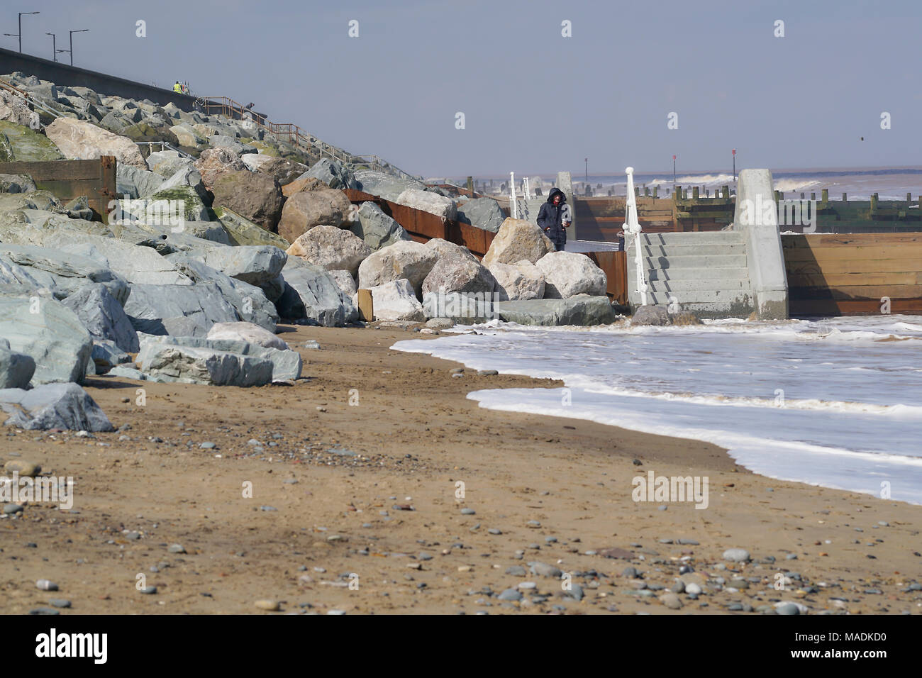 SPURN POINT WTHERNSEA BIRD WATCHING Stock Photo - Alamy