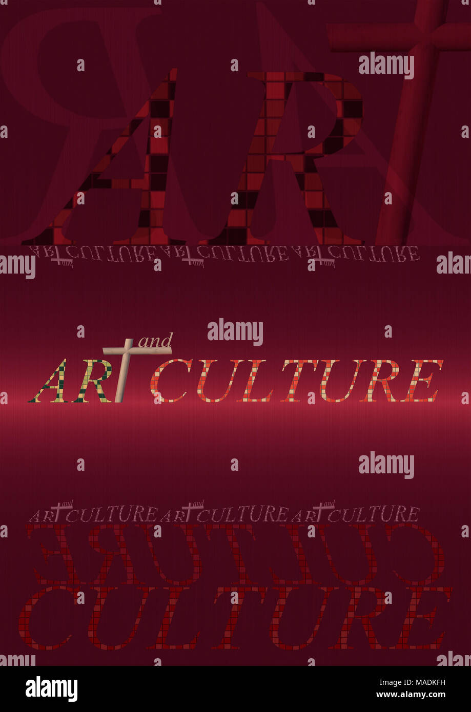 illustration of a poster decorated in a traditional way of art and ...