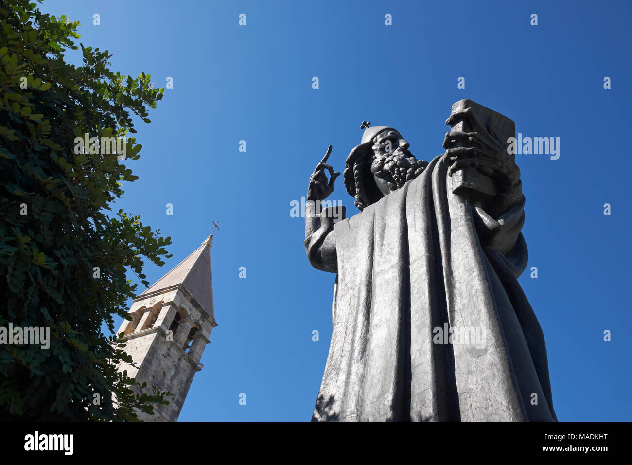 Bronze statue of the Bishop Grgur Ninski (Gregory of Nin) by the ...