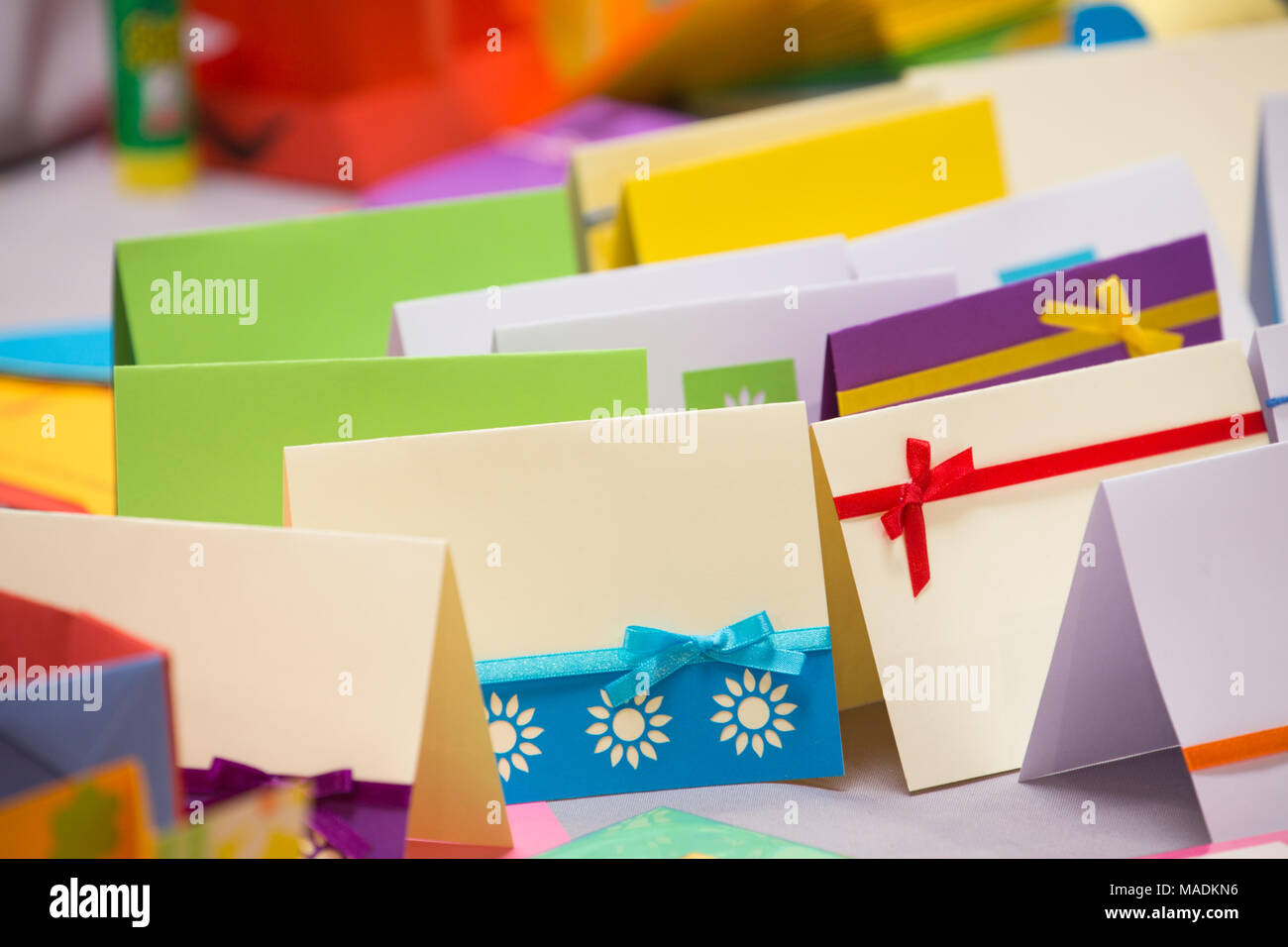 decorative cards and wishes Stock Photo - Alamy