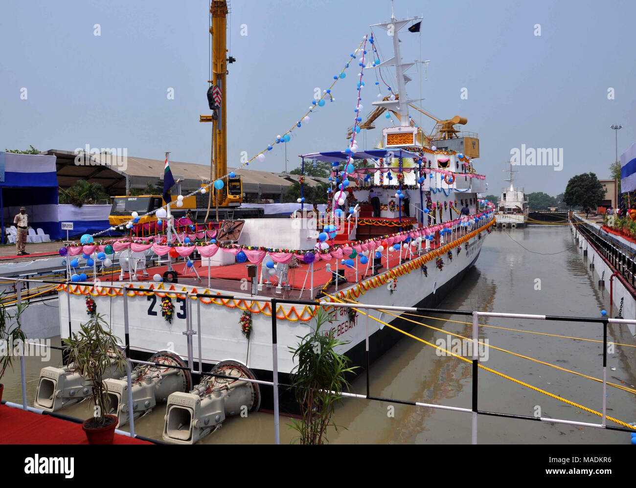 Kolkata, India. 31st Mar, 2018. The Fast Petrol Vessel or FPV Annie ...