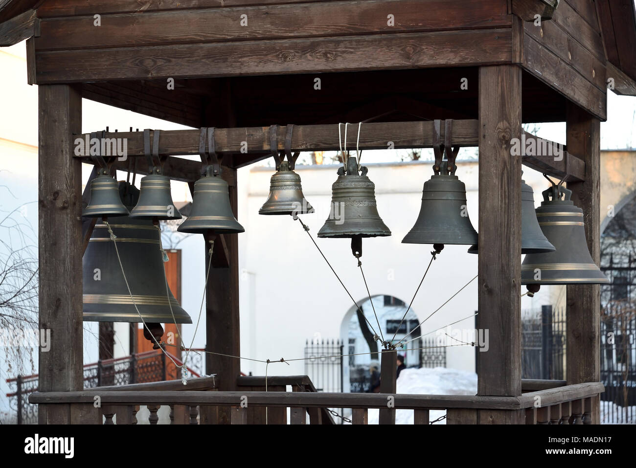 Bells in the Kazan maiden's monastery in Yaroslavl, Russia Stock Photo ...
