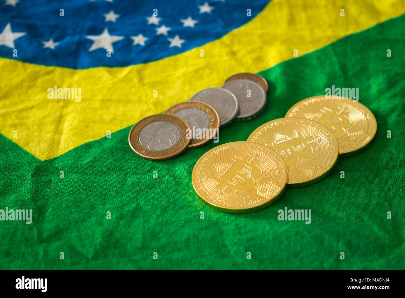 Flag brazil currency hi-res stock photography and images - Alamy