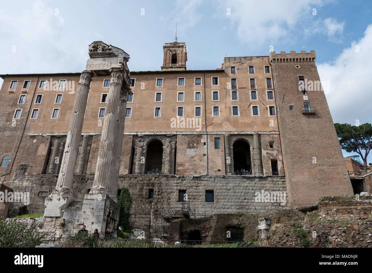 Horizontal picture of amazing architecture of Roman Empire, important ...