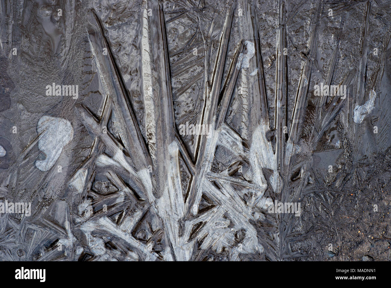 Frozen ice ground surface texture hi-res stock photography and images ...