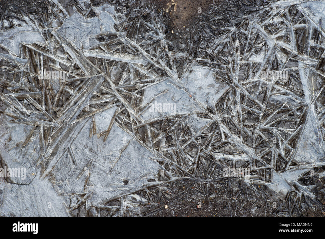 Frozen ice ground surface texture hi-res stock photography and images ...