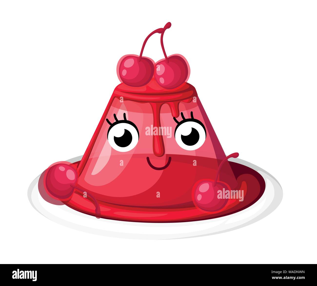 Gelatin dessert Stock Vector Images - Alamy
