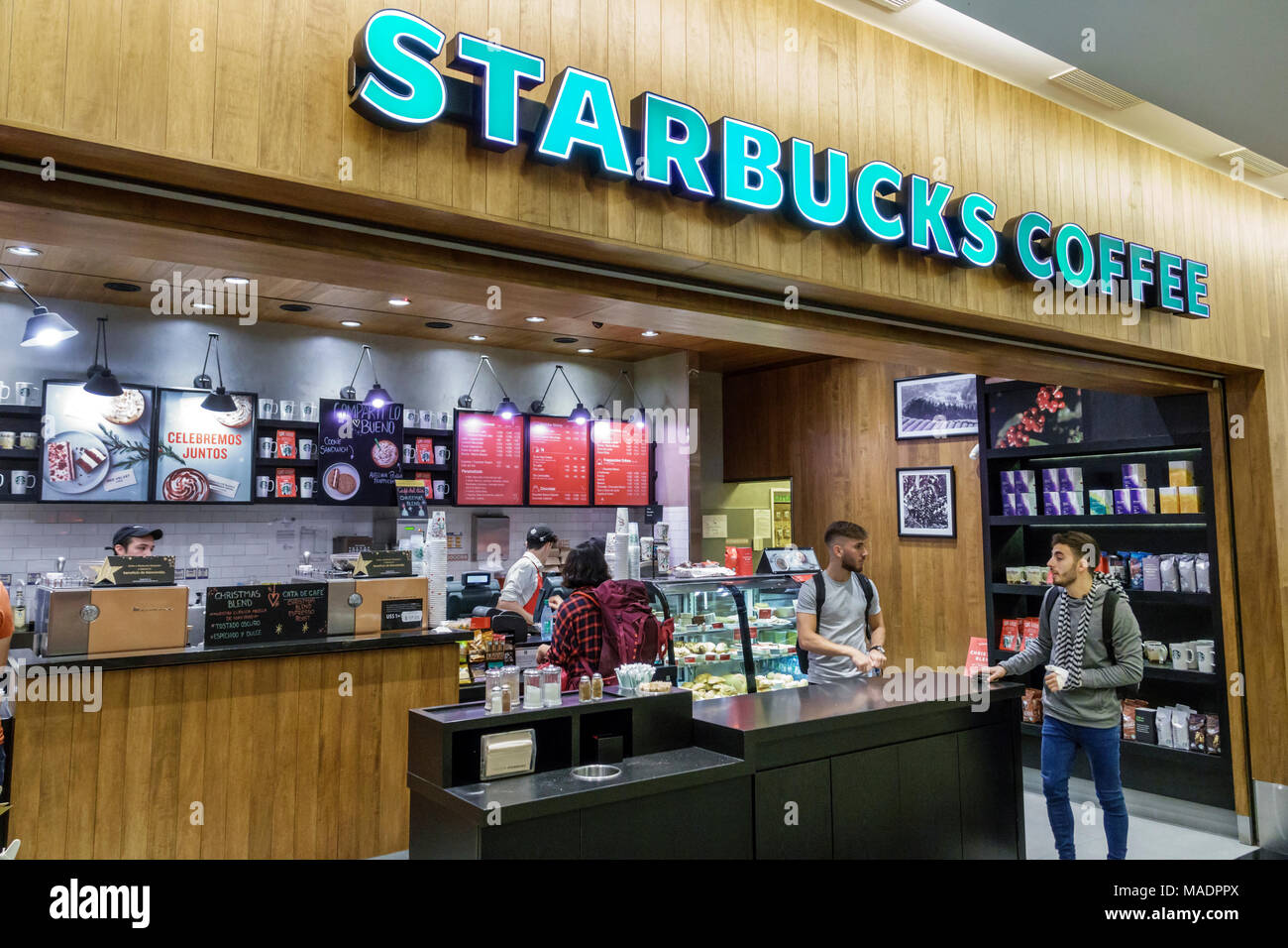 Starbucks coffee counter inside interior hi-res stock photography and ...