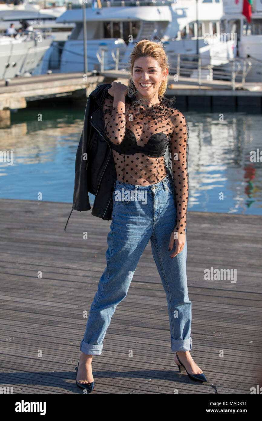 Turkish actress Ceren Moray, attend the Photocall for the TV series 'This is my life' MIPCOM ...