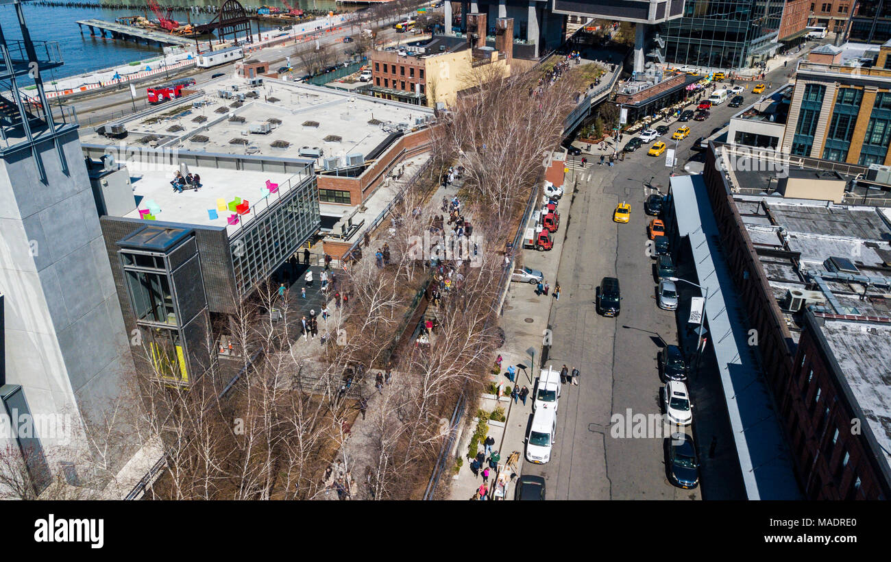 New york city highline park high line hi-res stock photography and ...